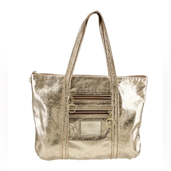 Coach | Bags | Coach Metallic Gold Shoulder Bag | Poshmark